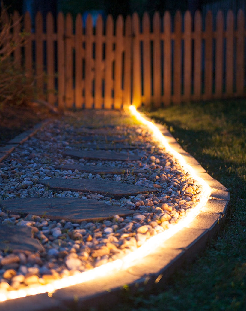 How to Install Rope Lights on Walkways, Landscapes and Decks – Love ...